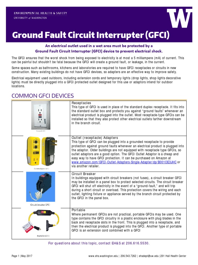 Ground Fault Circuit Interrupter (GFCI) | PDF | Ac Power Plugs And ...