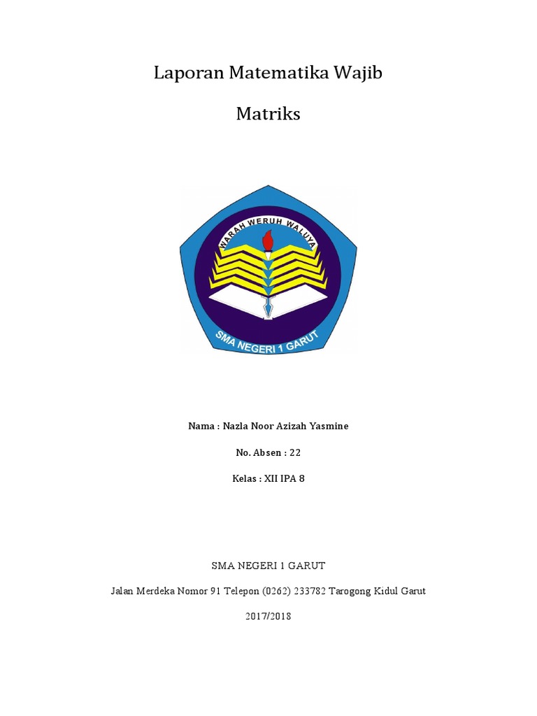 Laporan MTK Wajib | PDF