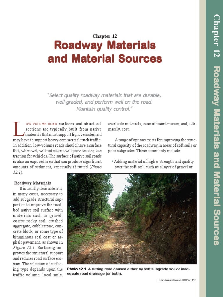 N Ch12 Roadway Materials PDF | PDF | Road Surface | Road