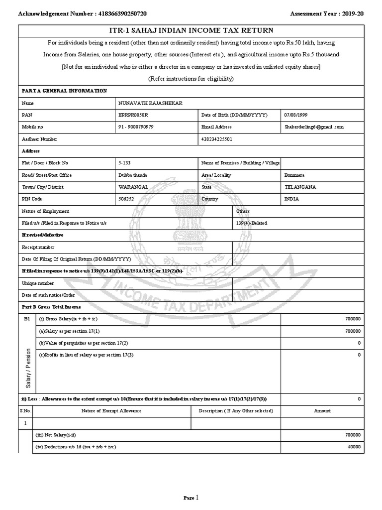 19 20 Raja Form | PDF | Pension | Tax Deduction