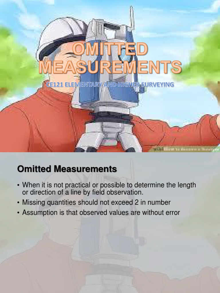 Omitted Measurements in Surveying | PDF | Length | Measurement