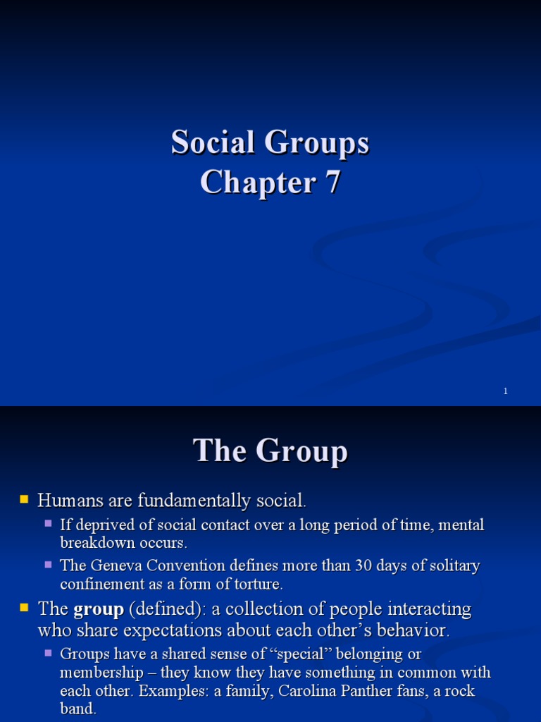 Sociology 1101 Chapter 7 Powerpointlecture | PDF | Leadership | Conformity
