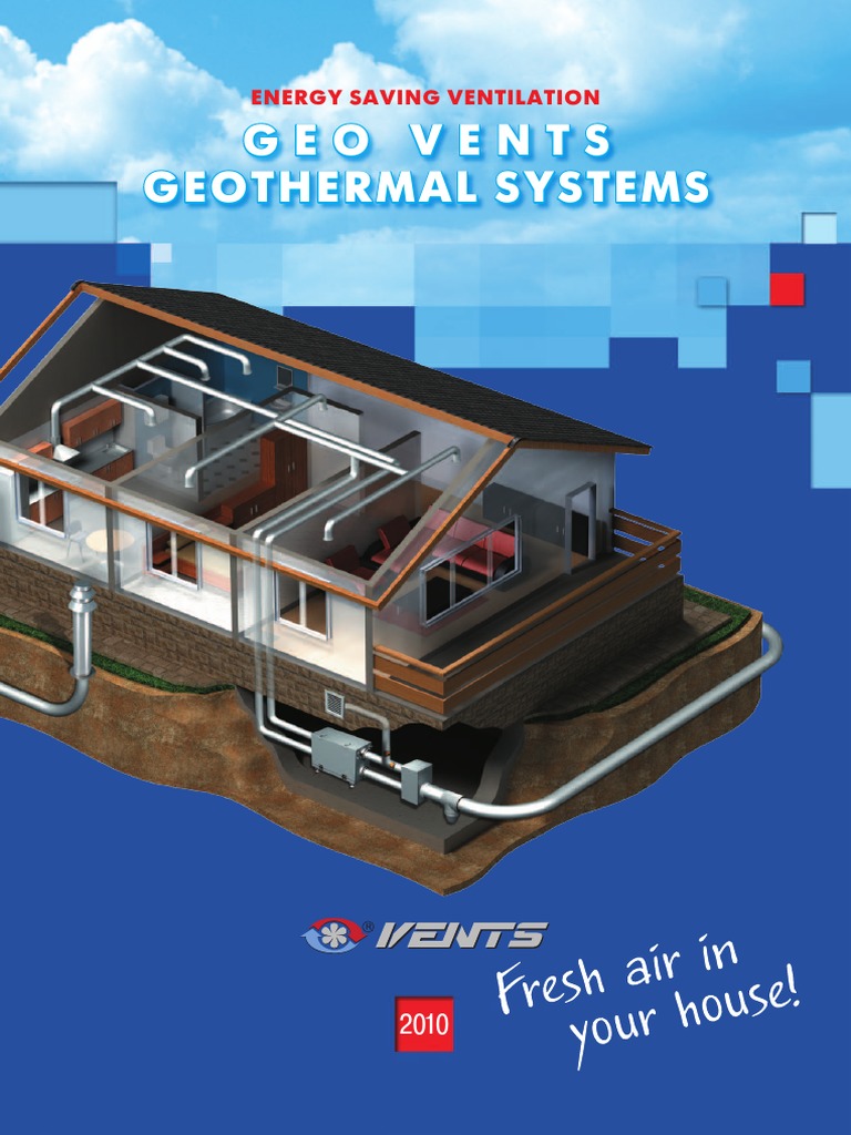 Geo Vents Geothermal Systems: Energy Saving Ventilation | PDF | Duct ...