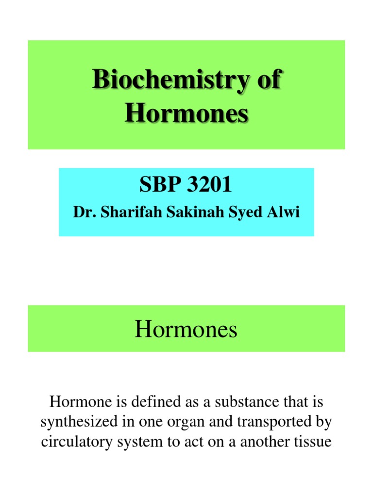 Biochemistry of Hormones Note PDF | PDF | Cell Signaling | Hormone