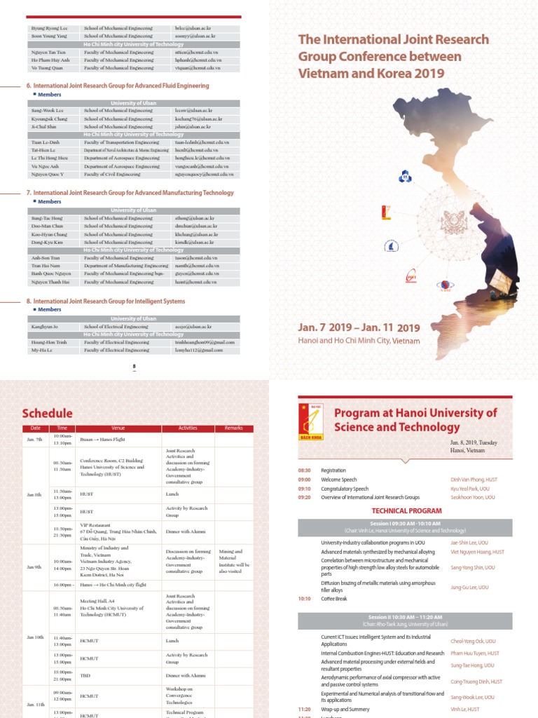 The International Joint Research Group Conference Between Vietnam and ...