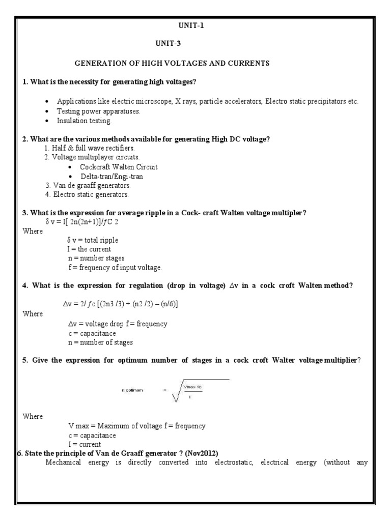 High Voltage Generation Methods | PDF | Capacitor | Alternating Current