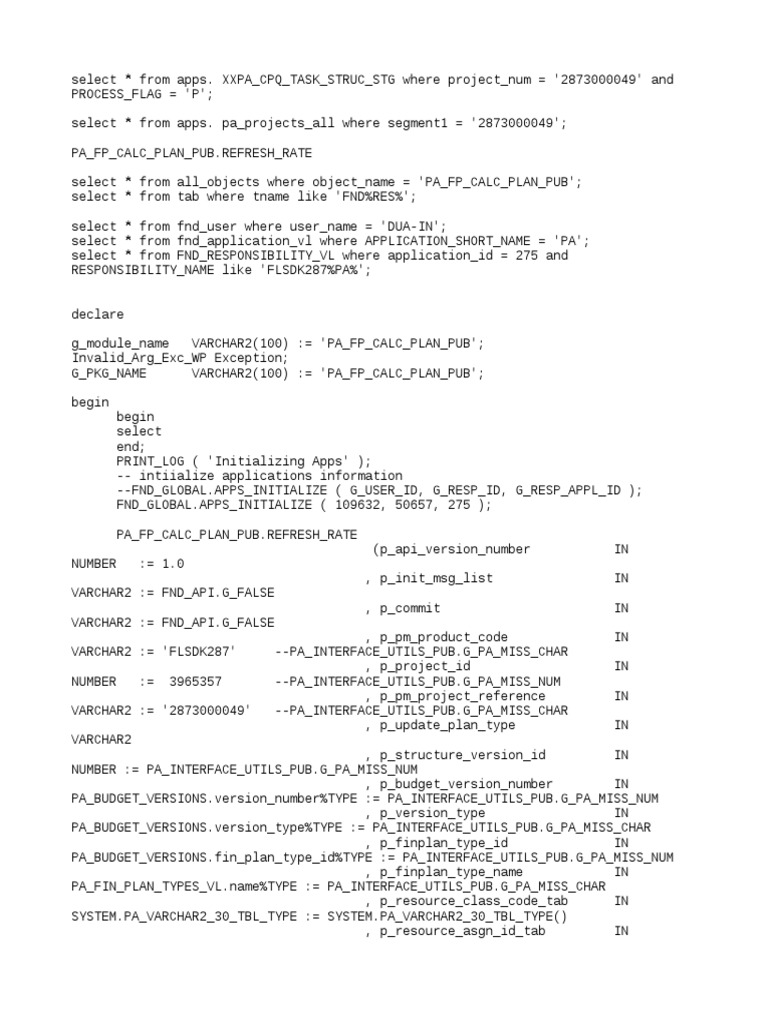PA - FP - CALC - PLAN - PUB API Test | PDF | Software | Computing