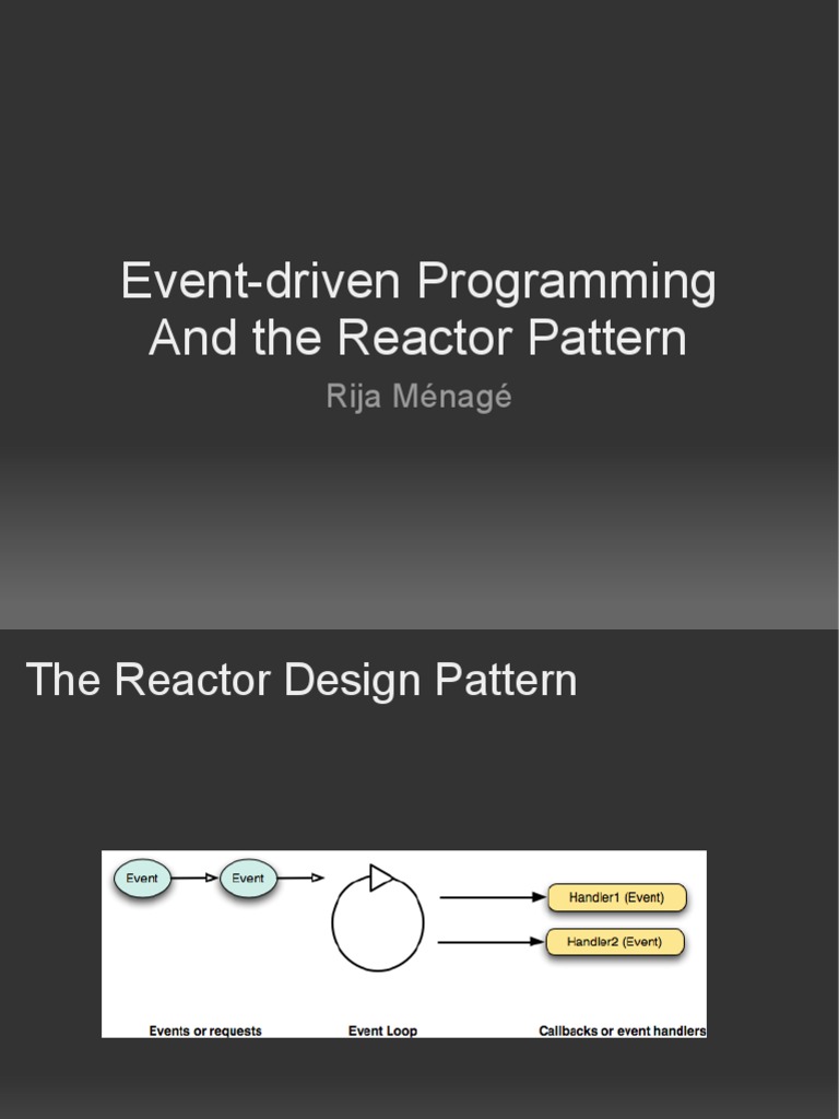 Introduction To The Reactor Design Pattern | PDF