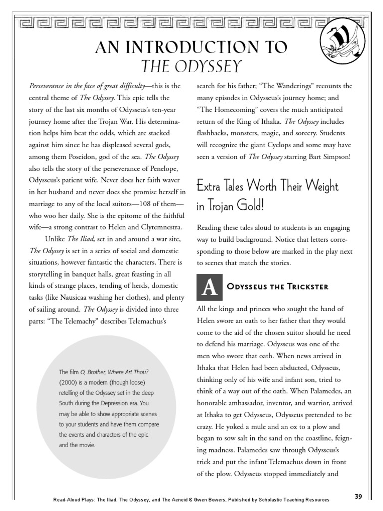 "The Odyssey" Full Reading | PDF | Odyssey | Odysseus
