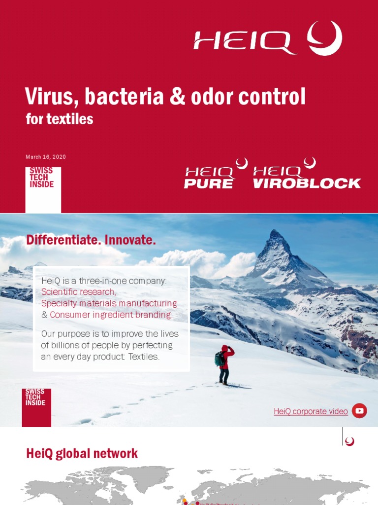 HeiQ Pure - Viroblock | PDF | Antiviral Drug | Infection