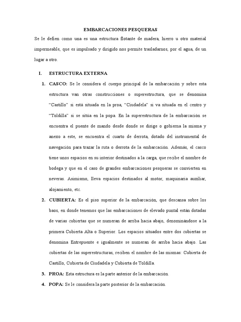 Embarcaciones Pesqueras | PDF | Barcos | Envío