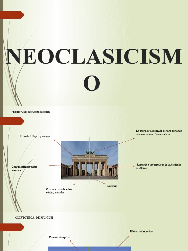 Neoclasicismo Analisis | PDF | Columna | Elementos arquitectónicos