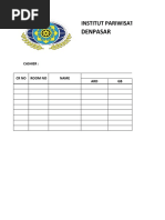 Contoh Format Captain Order | PDF | Cooking, Food & Wine