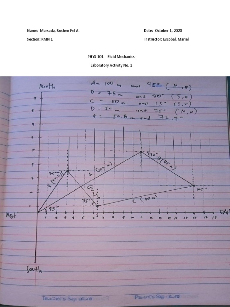 Physics Lab Activity No.1 | PDF