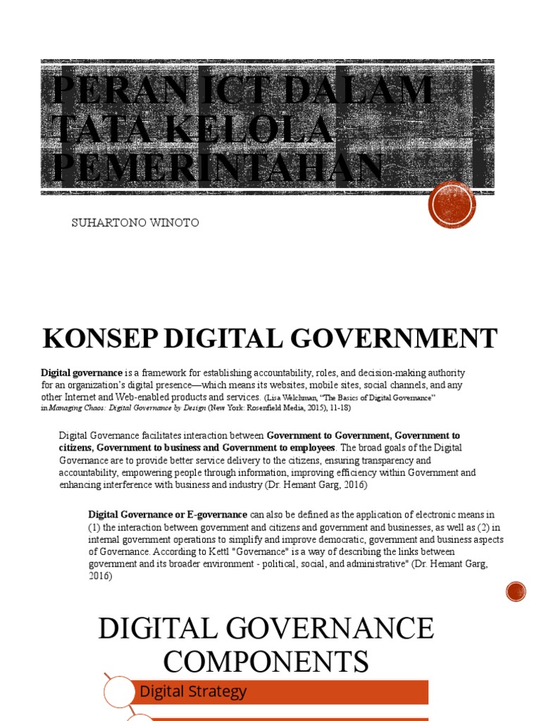 Materi-Konsep Digital Governance | PDF | Governance | Accountability