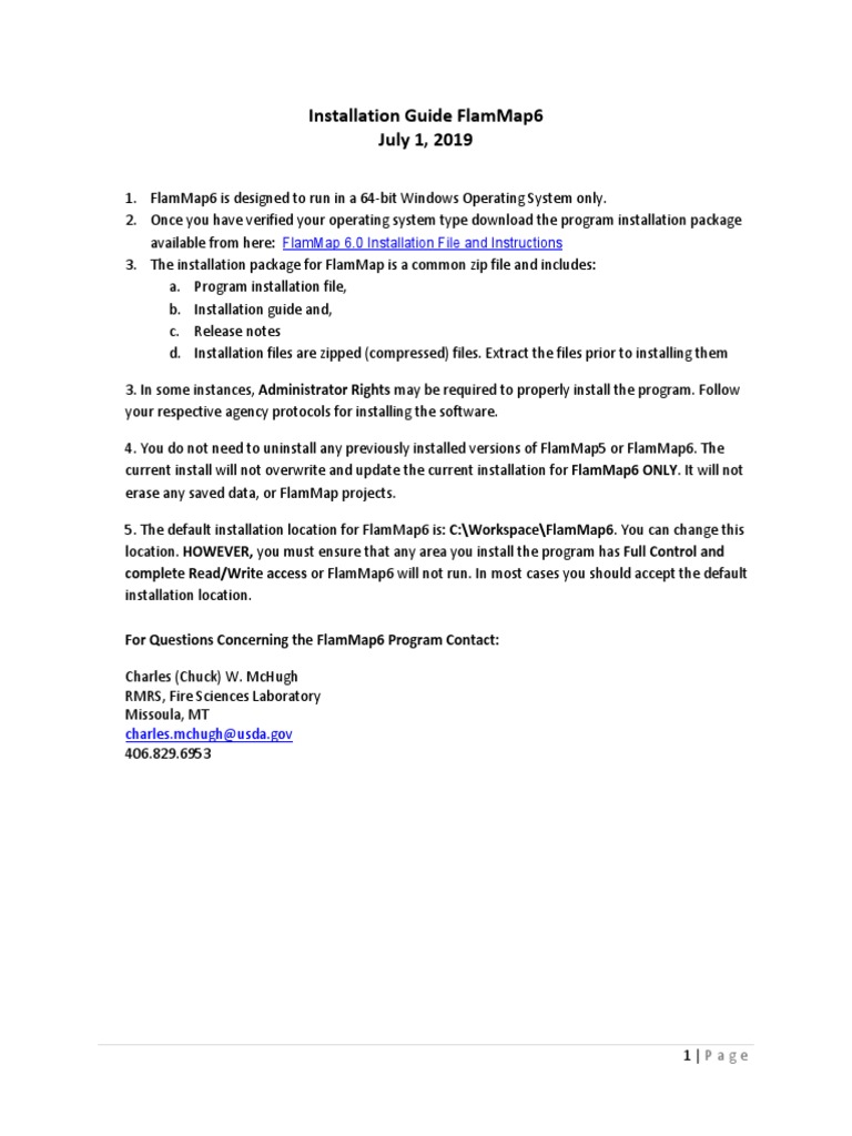 Installation Guide Flammap6 July 1, 2019 | PDF | System Software ...