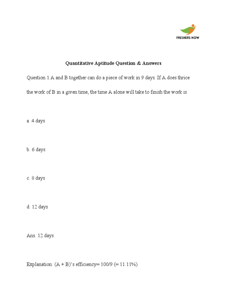 Aptitude Question Papers PDF | PDF | Triangle | Euclid