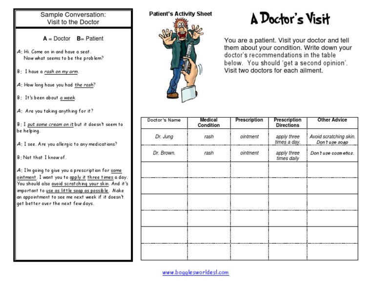 Doctor Visit Role-Play Guide | PDF