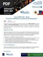 NFPA 1041 Instructor I Espanol | PDF | Evaluación | Plan de estudios