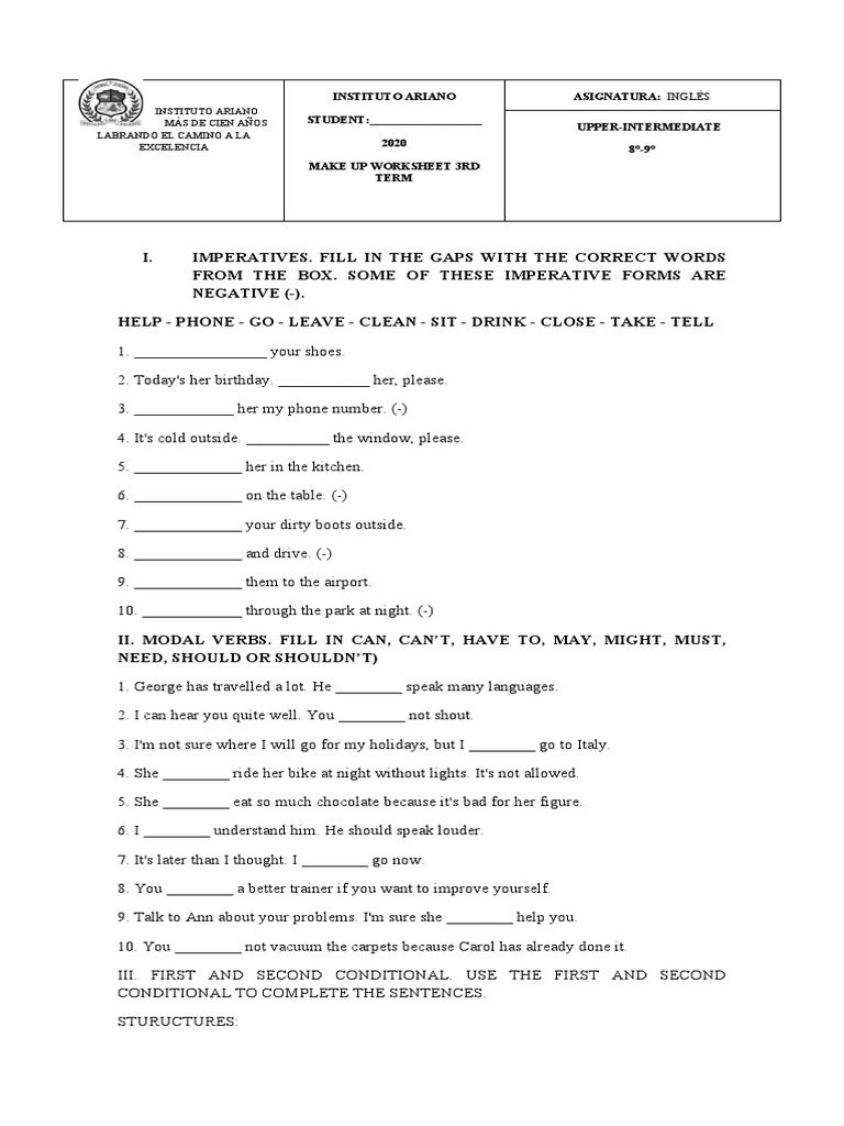 Make Up Worksheet 8-9 | Download Free PDF | Grammar | Syntax