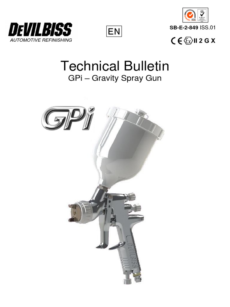 Devilbiss GPi-G1 MANUAL PDF | PDF | Valve | Personal Protective Equipment