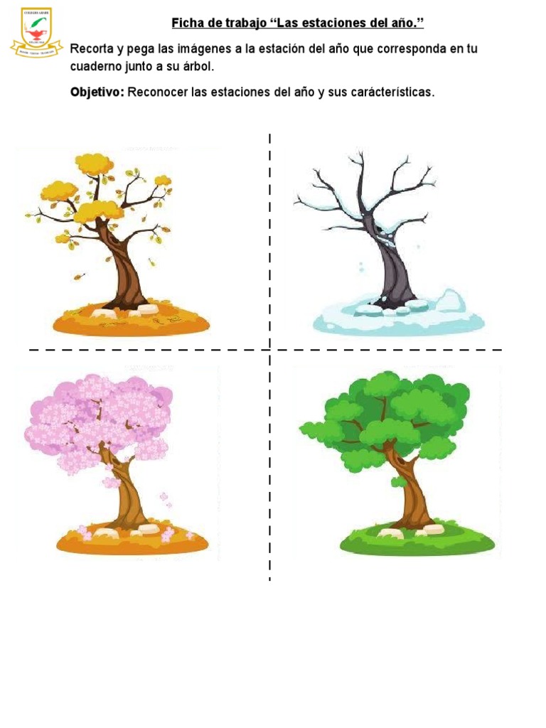Hoja De Trabajo Del Arbol De Las Estaciones