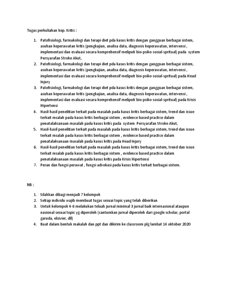 Keperawatan Kritis 2 | PDF | Pengembangan Diri | Kesehatan Holistik