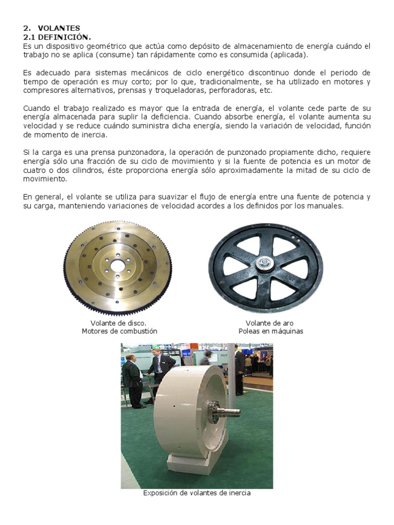 Guía de Volantes | PDF | Máquinas | Ingeniería mecánica