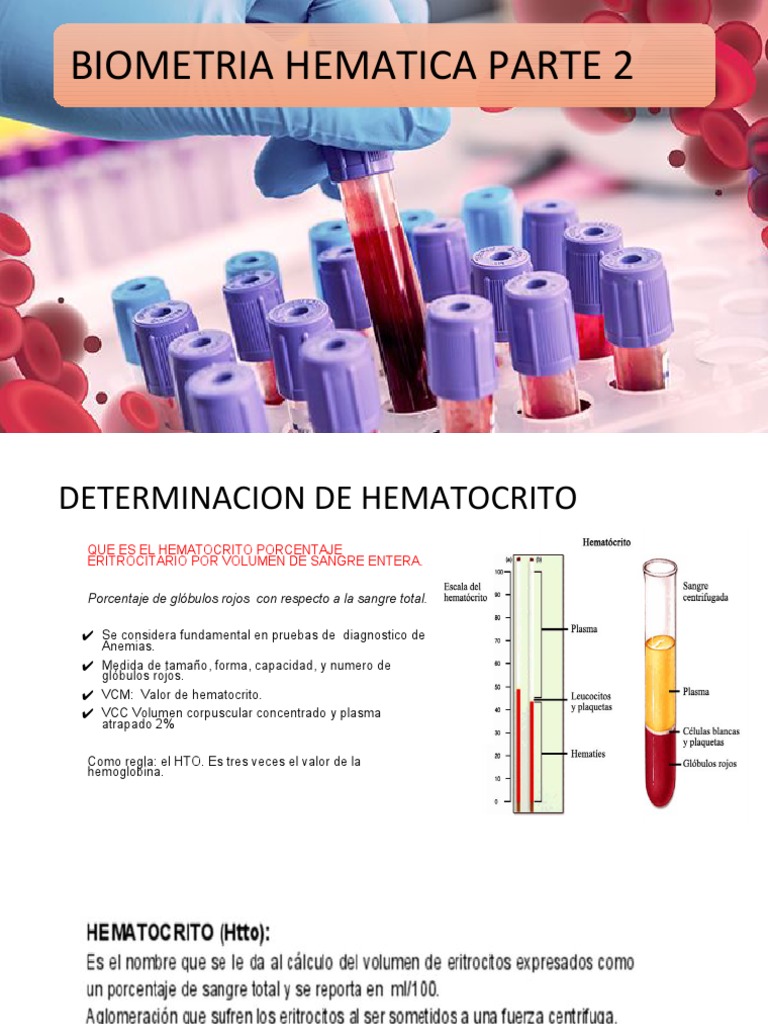 Biometria Hematica Parte 2 | Descargar gratis PDF | Sangre | Glóbulo rojo