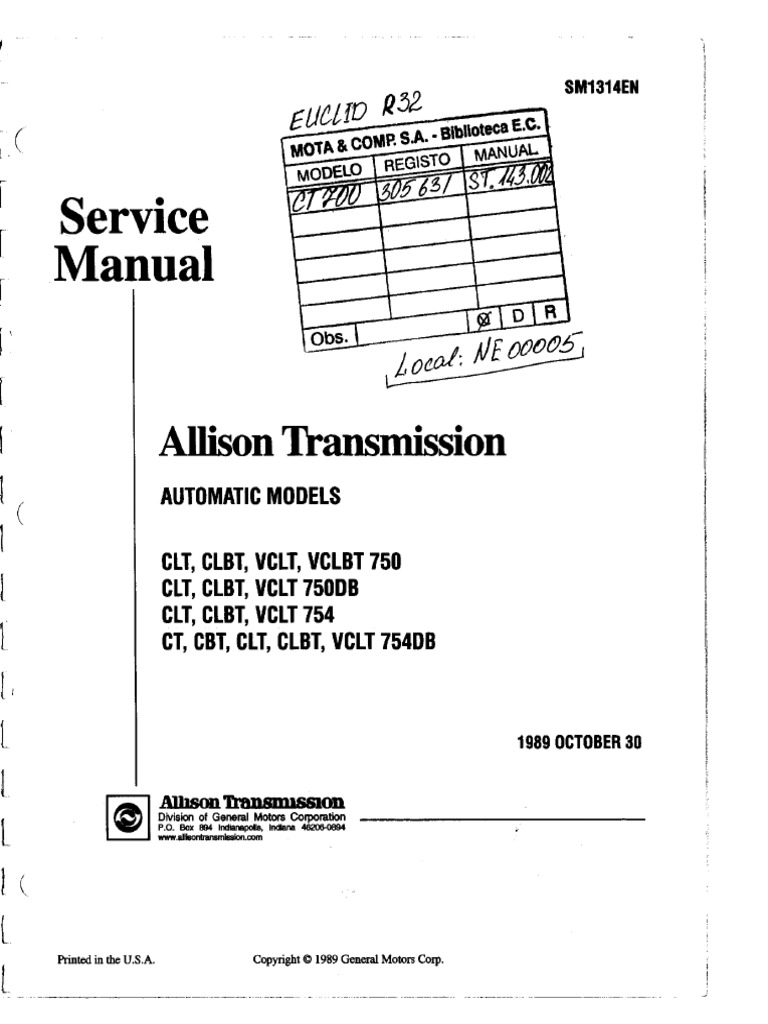 Allison Transmission1 - 1 | PDF