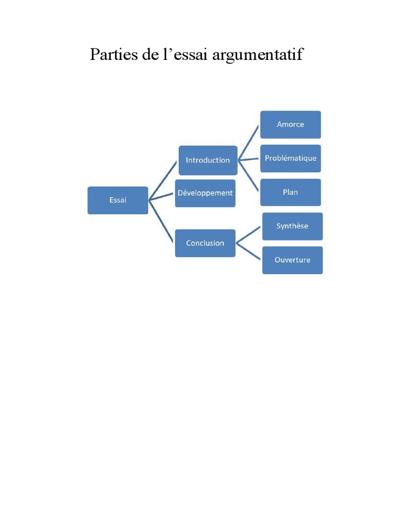 Schema de L'essai Argumentatif | PDF