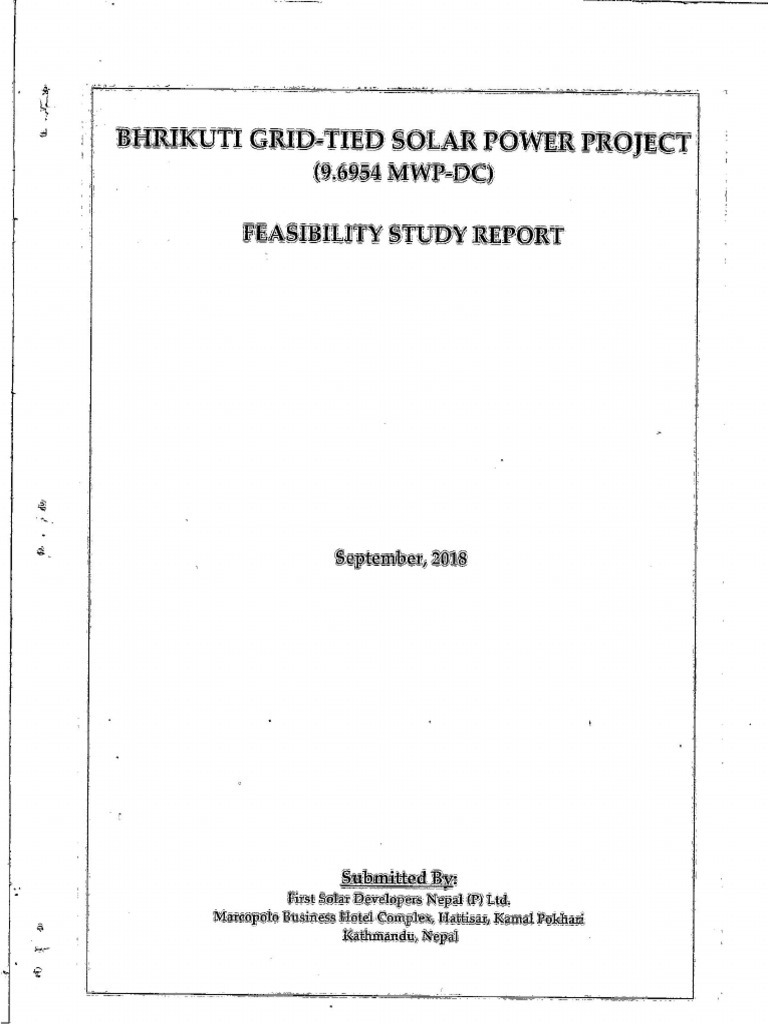 Feasibility Study Report | PDF