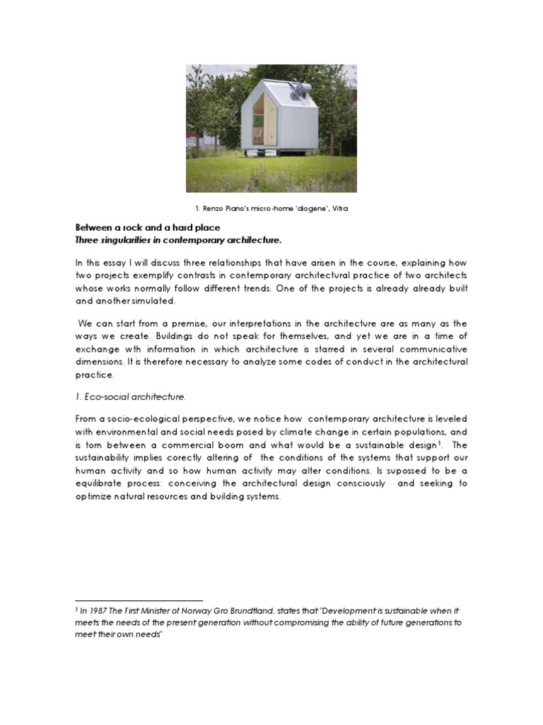 Between A Rock and A Hard Place | PDF | Sustainability | Space