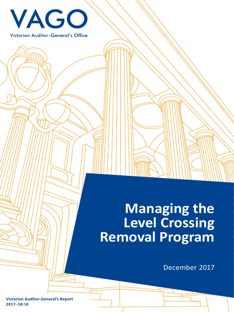 Auditor General Report-Level-Crossings | PDF | Performance Indicator | Benchmarking
