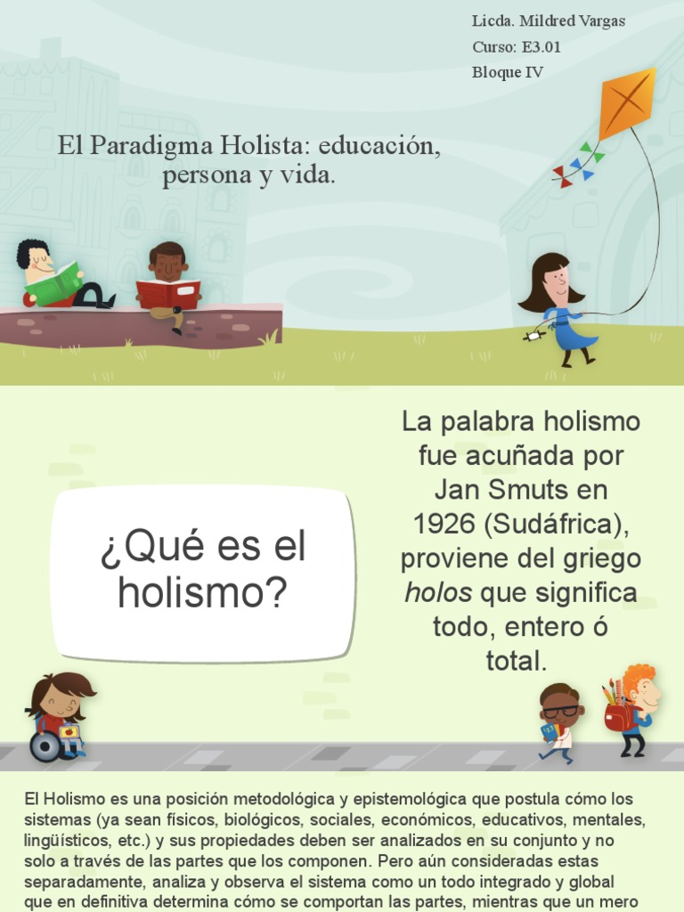 Holismo en Educación Integral | PDF | Holismo | Epistemología