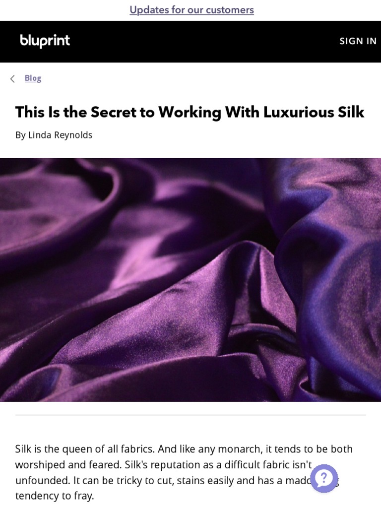 Silk Beginner Tutorial | PDF | Seam (Sewing) | Sewing