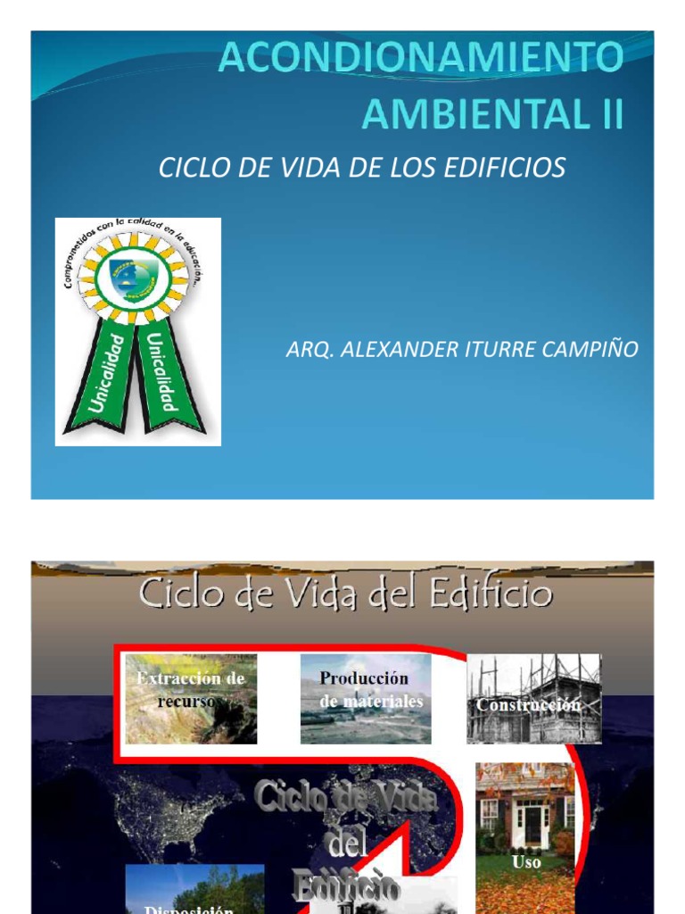 Ciclo De Vida De Los Edificios Pdf Pdf Residuos Sustentabilidad