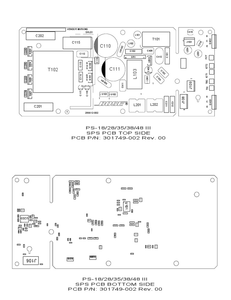 PS-18/28/35/38/48 III Sps PCB Top Side PCB P/N: 301749-002 Rev. 00 ...