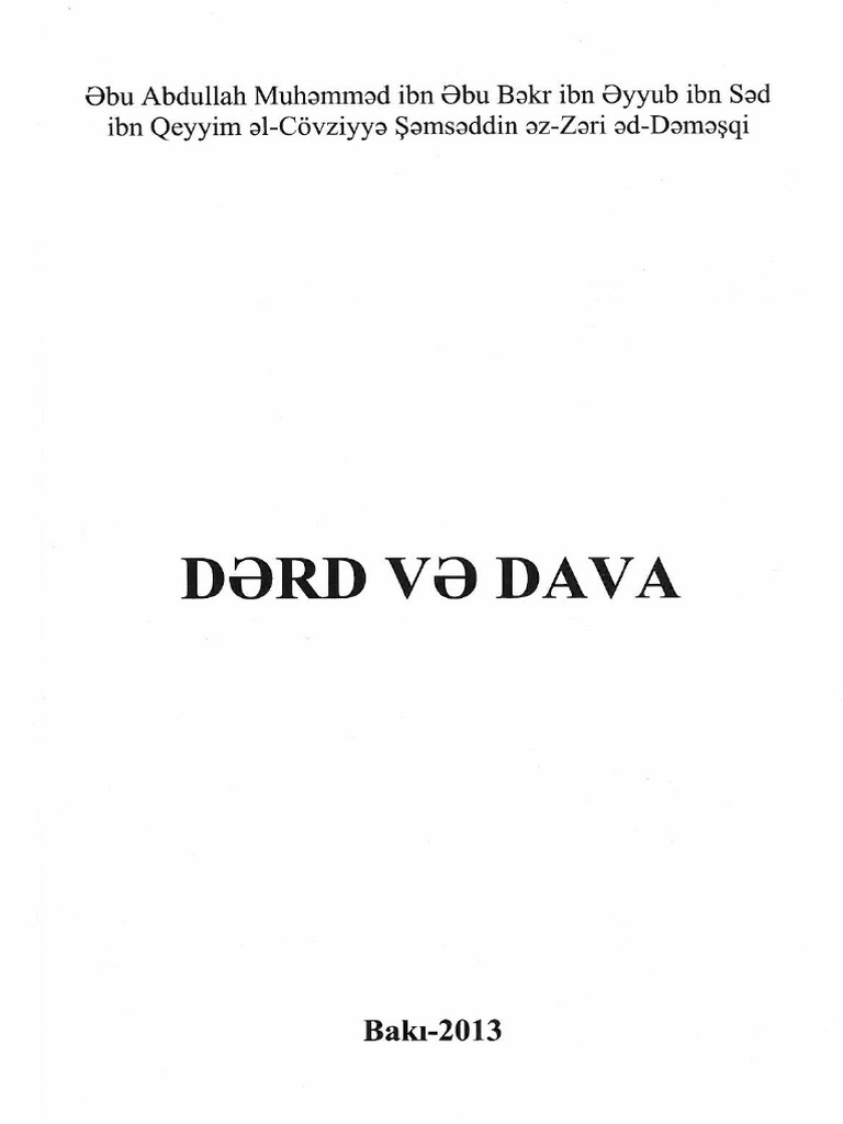 DƏRD VƏ Dava PDF | PDF