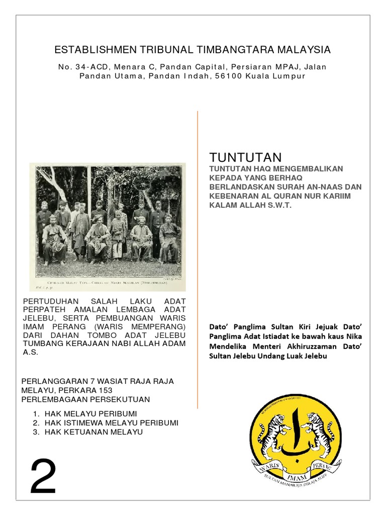 Writ Saman Kedua V3-2 PDF | PDF