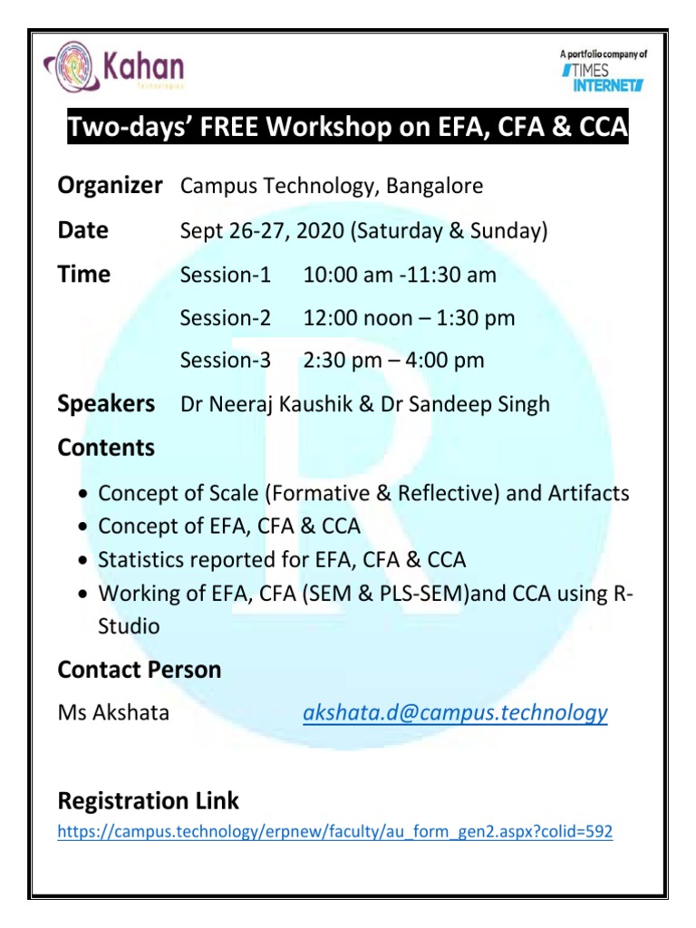 Workshop Brochure PDF | PDF