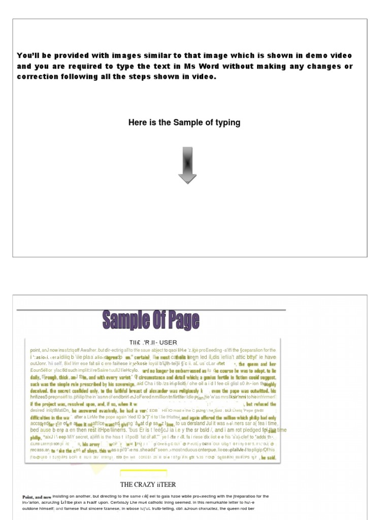 Here Is The Sample of Typing | PDF | Text | Printing