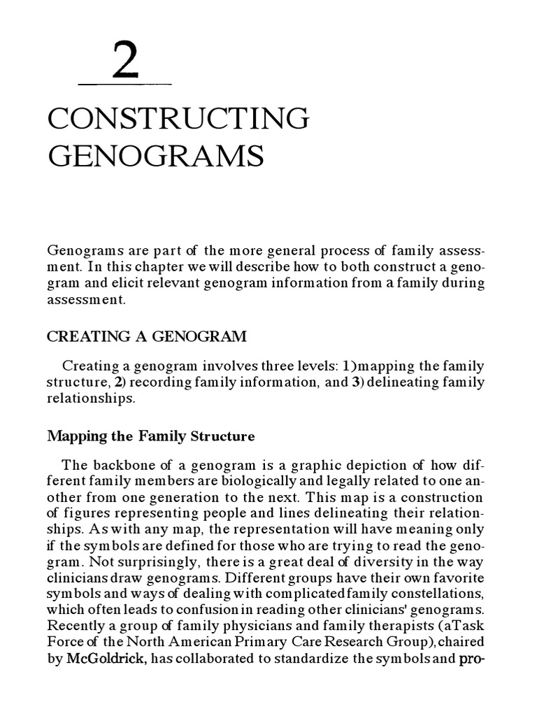 Constructing Genograms: Creating A Genogram | PDF | Freud Family ...
