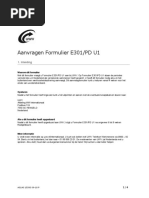 Aanvragen Formulier PD U1 PDF | PDF