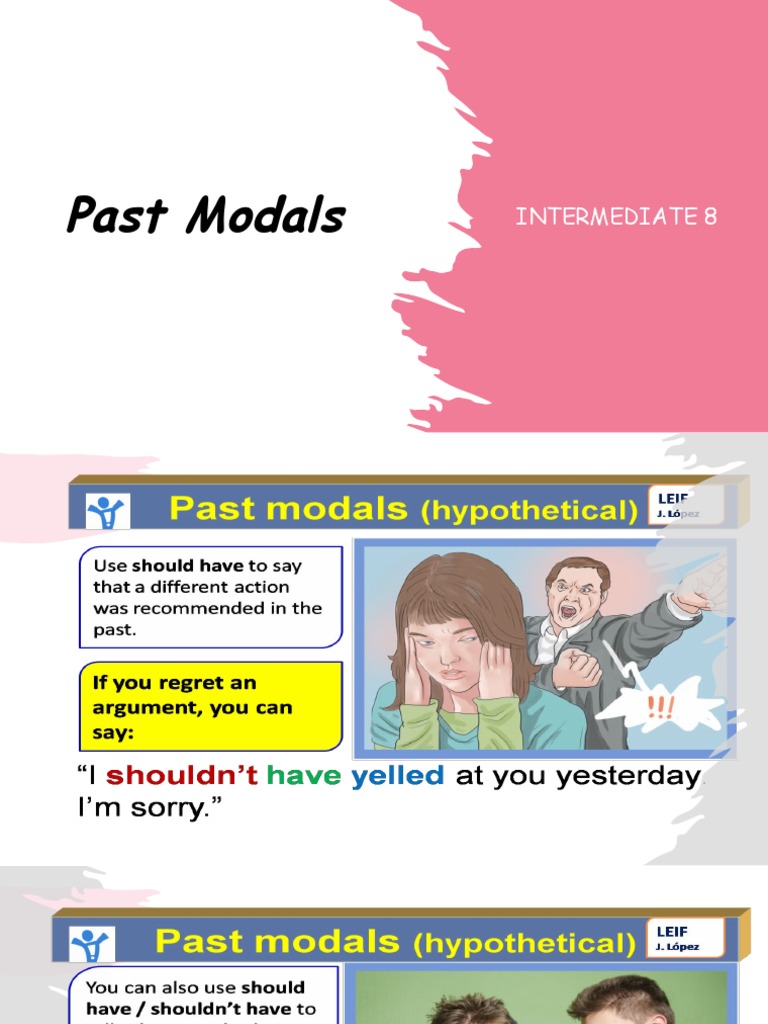 Past Modals: Intermediate 8 | PDF