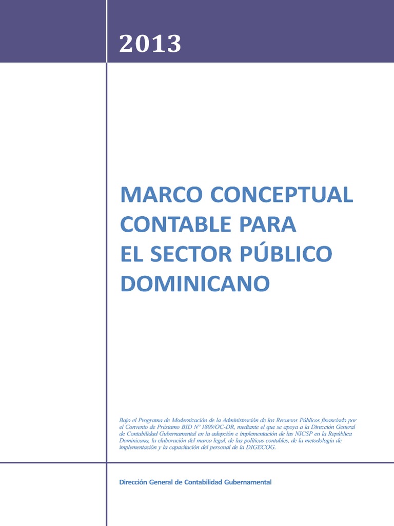 Marco Conceptual Contable | PDF | Devengo | Contabilidad
