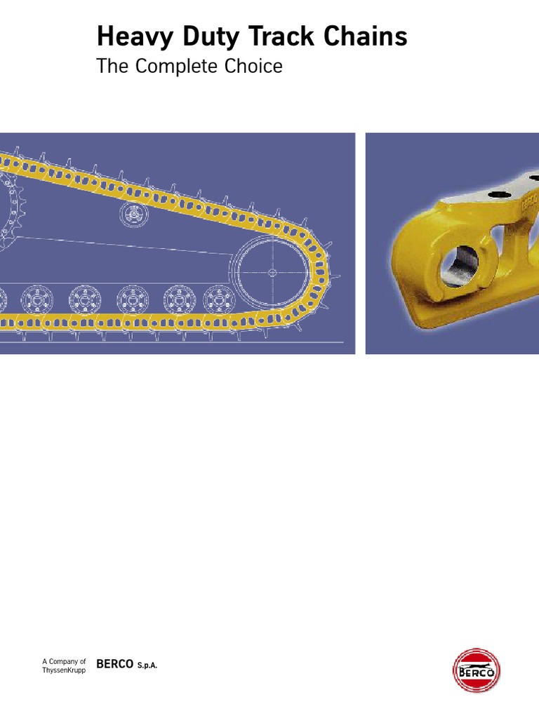 Heavy Duty Track Chains - Berco S.p.A | PDF | Wear | Heat Treating