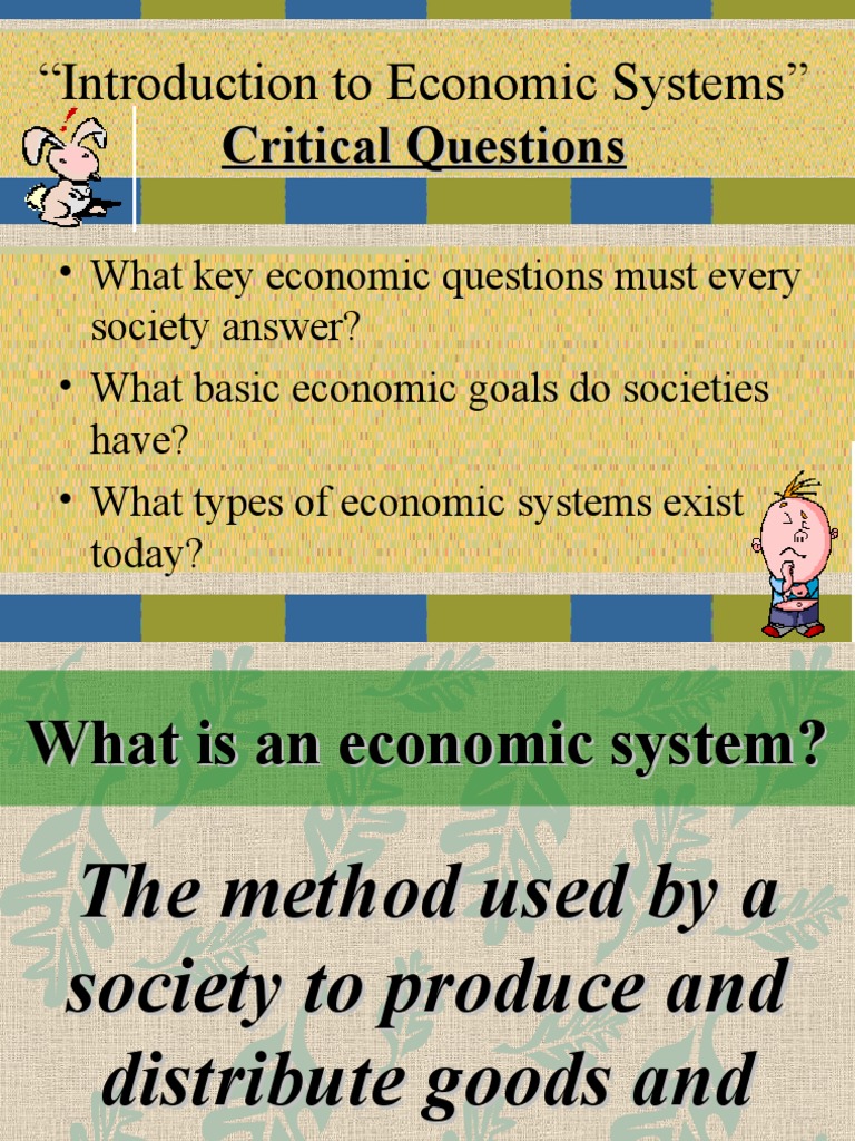 Introduction to Economic Systems: Comparing Market, Command ...