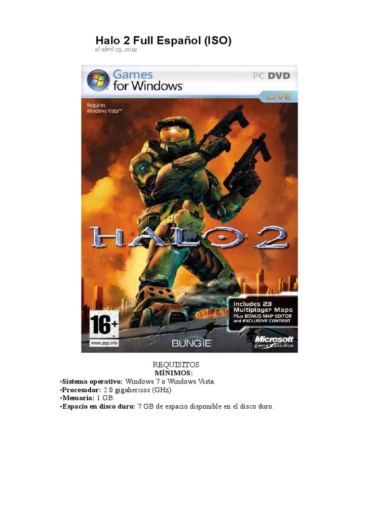 Halo 2 Full Español (ISO) | PDF