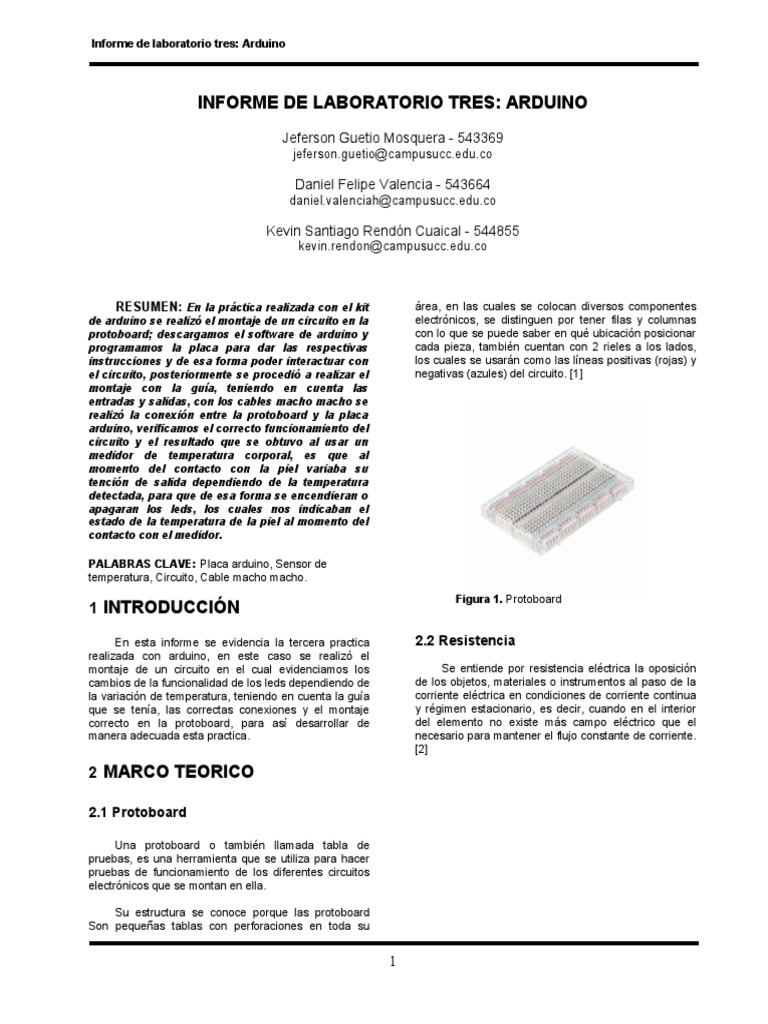 Practica 3 Arduino | PDF | Arduino | Diodo emisor de luz